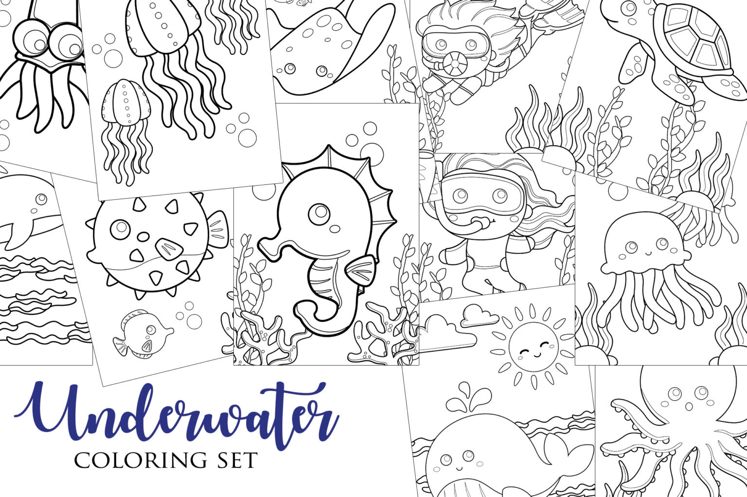 Underwater Ocean Sea Animals - MasterBundles