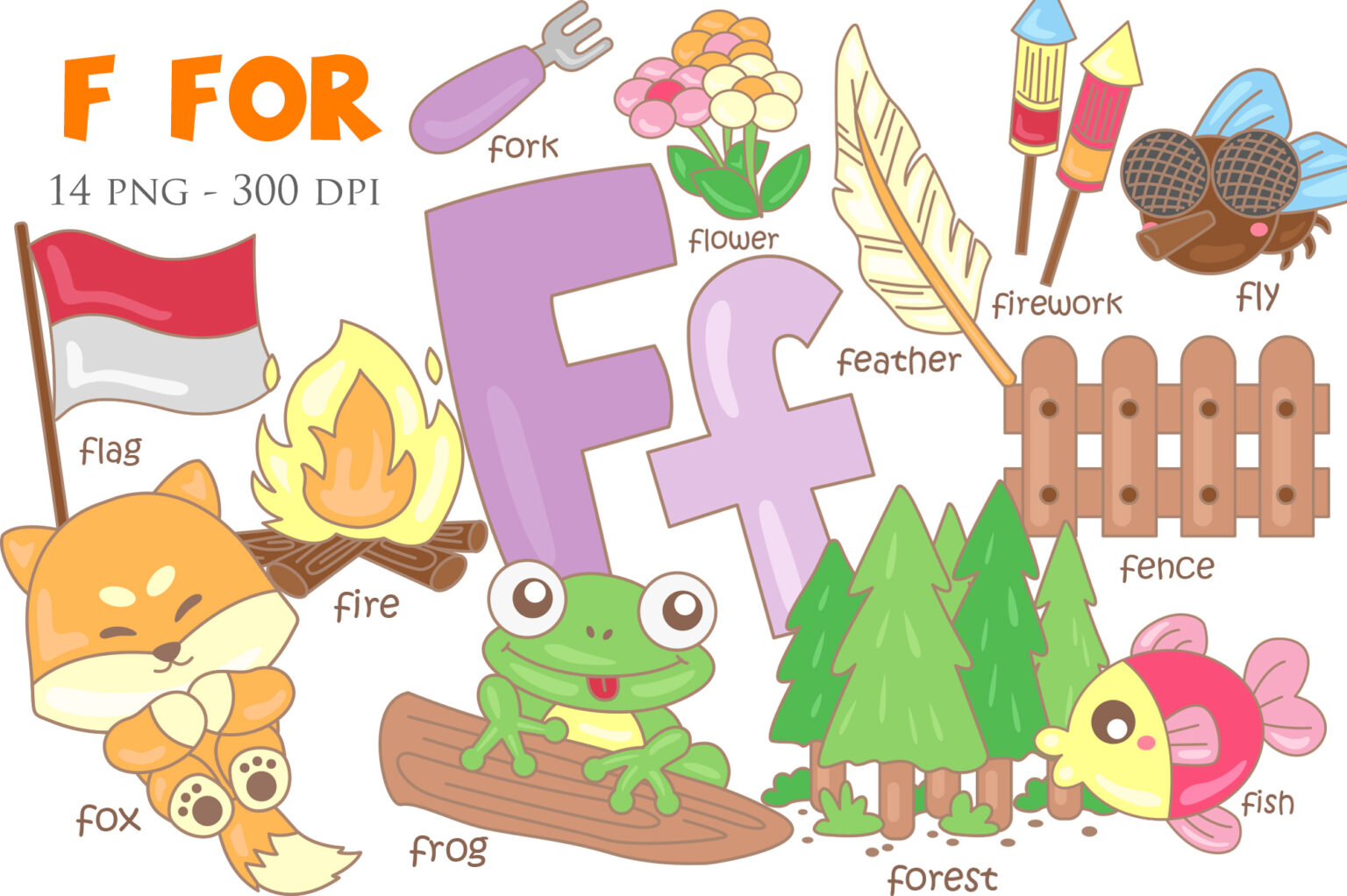 Alphabet F For Vocabulary School Letter Reading Writing Font Study ...