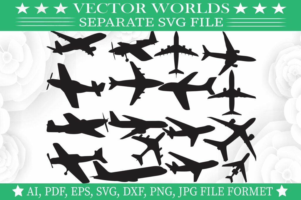 Airplane Svg, Air, Plane Svg – MasterBundles