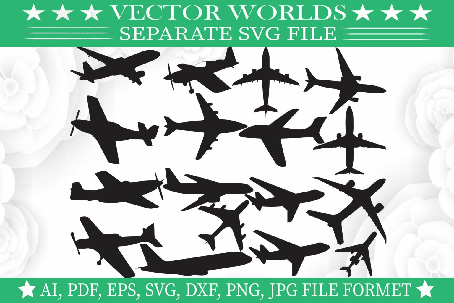 Airplane Svg, Air, Plane Svg – MasterBundles