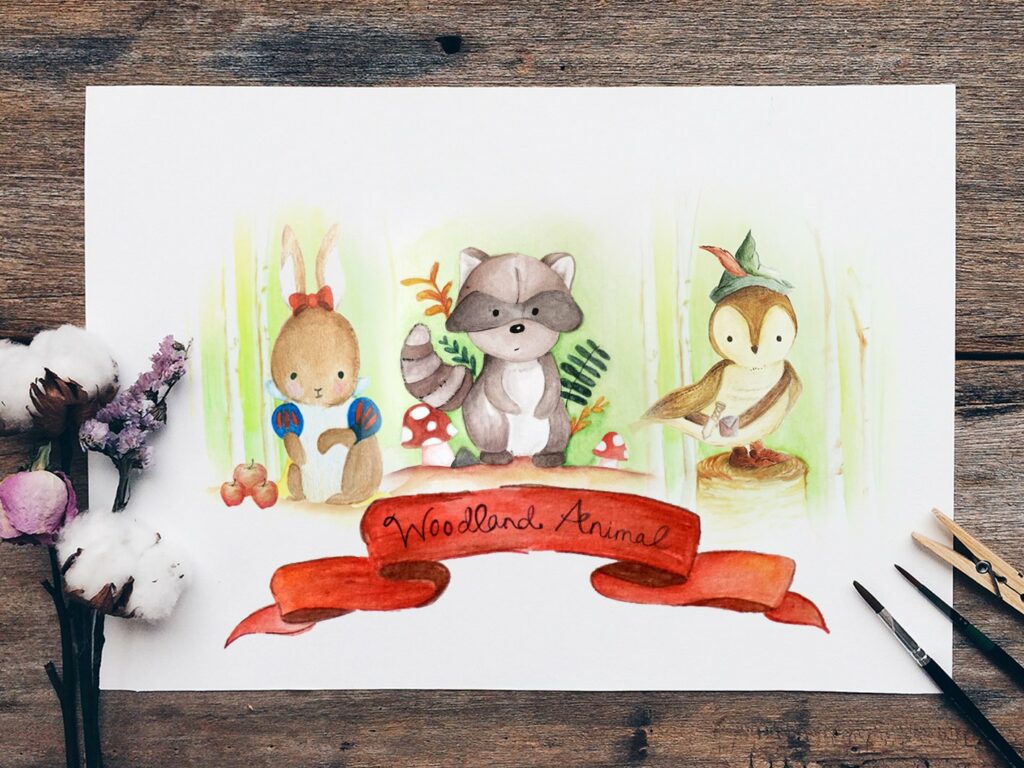 Woodland Animals Nursery Bundle – MasterBundles