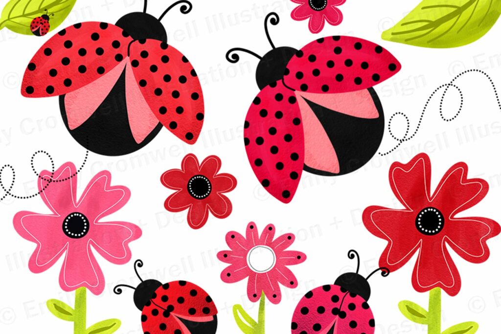 Ladybug Digital Clipart – MasterBundles