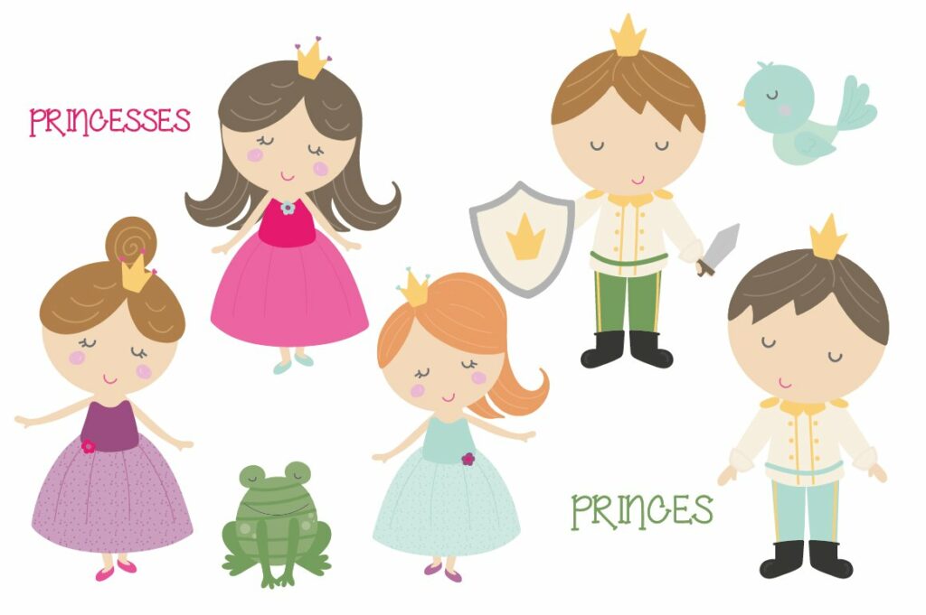 Fairytale clipart and paper pack – MasterBundles