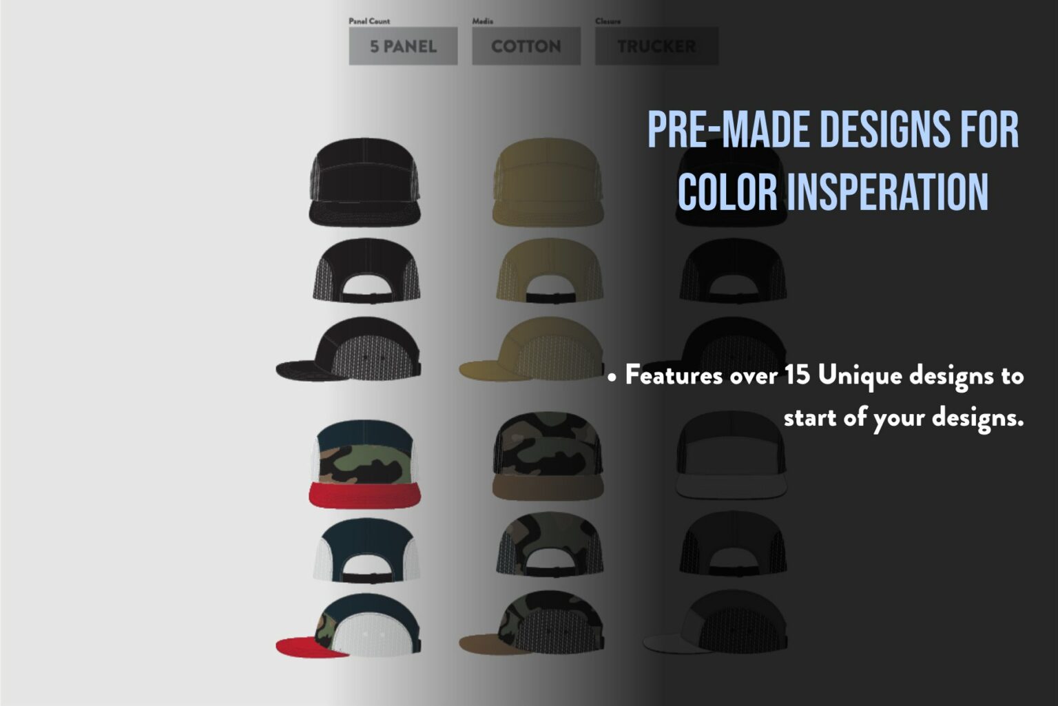 Hat Template - 5 Panel Hat – MasterBundles