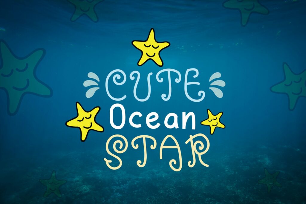 Blue Ocean - Cute Baby Font Duo – MasterBundles