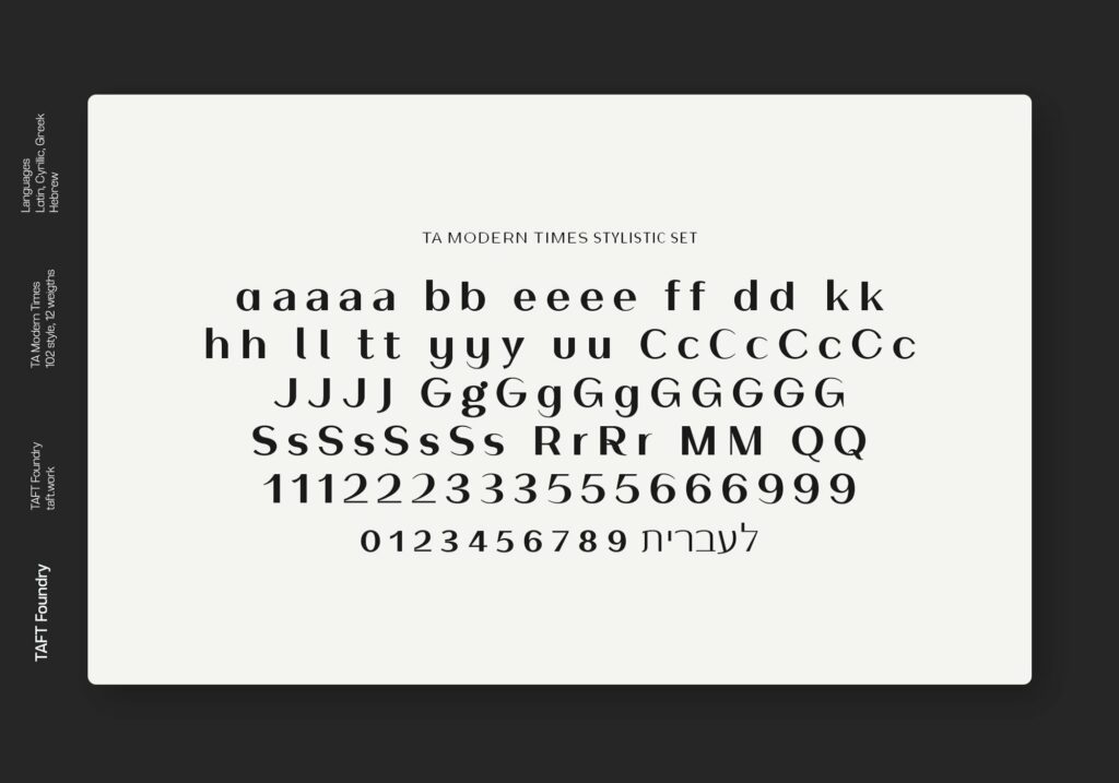 TA Modern Times Typeface – MasterBundles