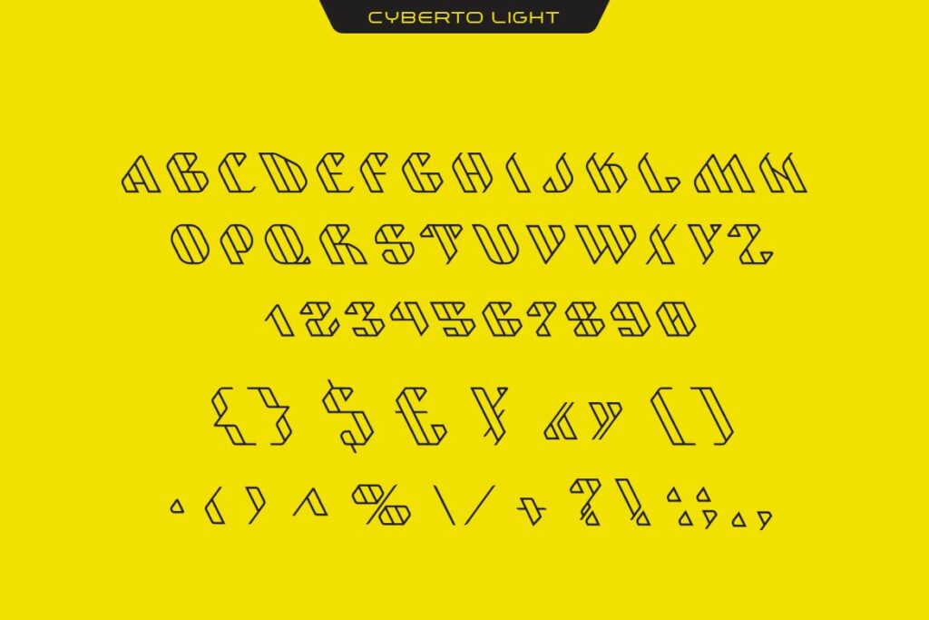 Cyberto Technology Cyberpunk Font – MasterBundles