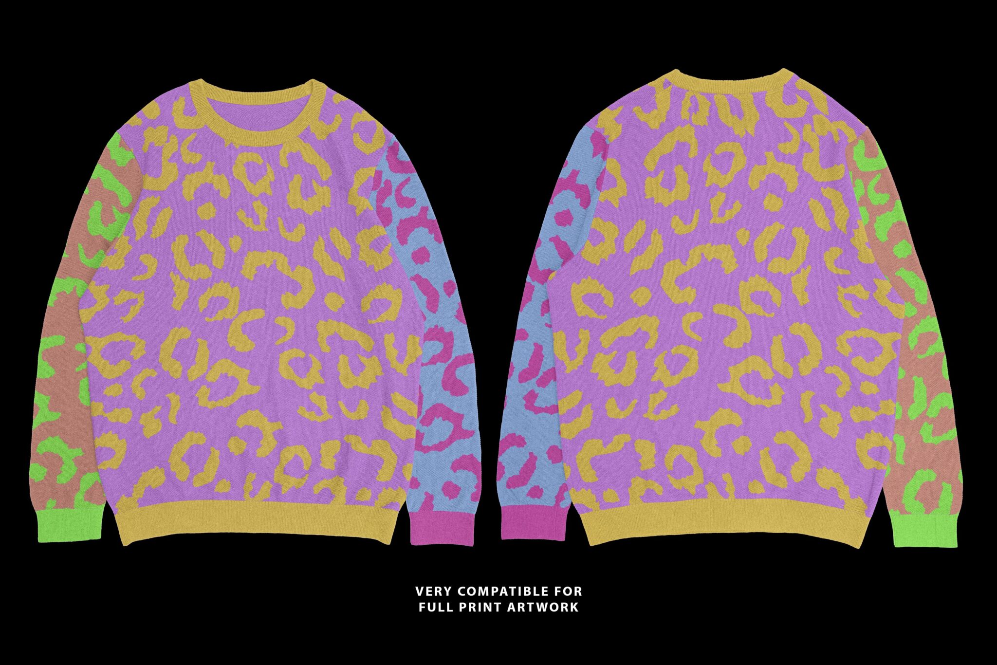 Realistic Knitted Sweater Mockup – MasterBundles