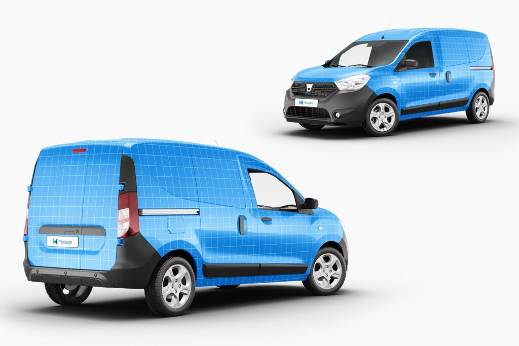 Delivery Car Mockup 11 – MasterBundles