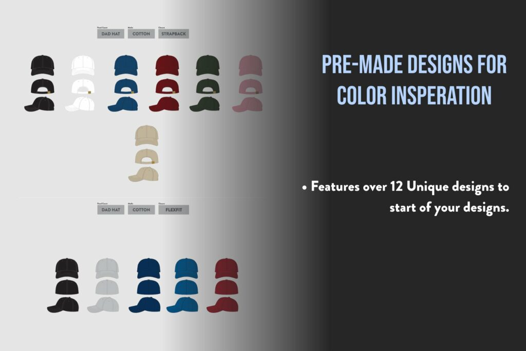 Hat Template - Dad Hat – MasterBundles