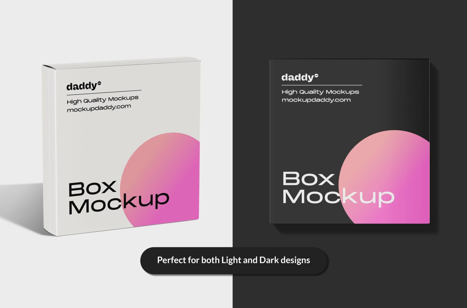 Thin Square Box Mockup – MasterBundles