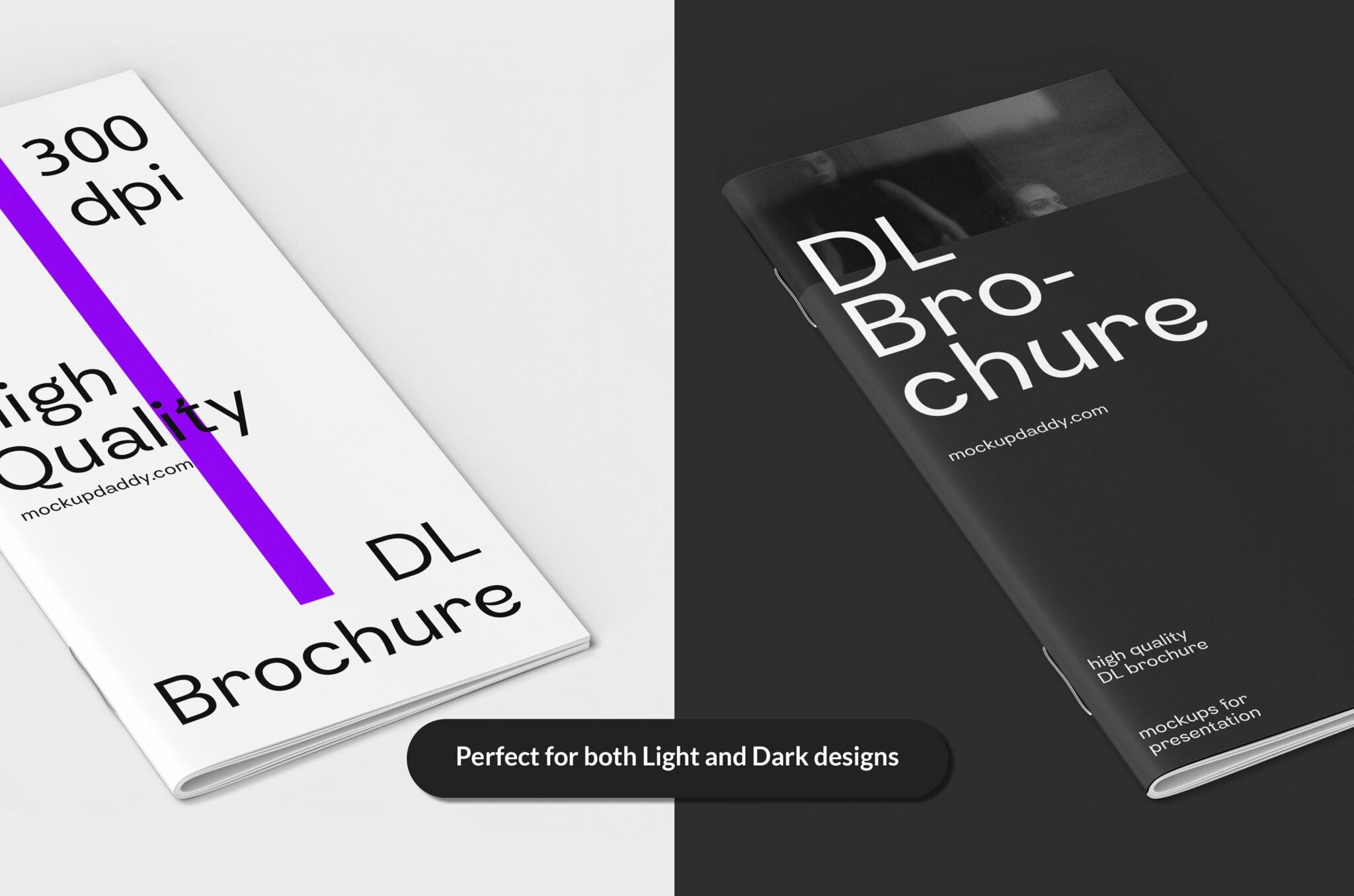 DL Vertical Brochure Mockup – MasterBundles