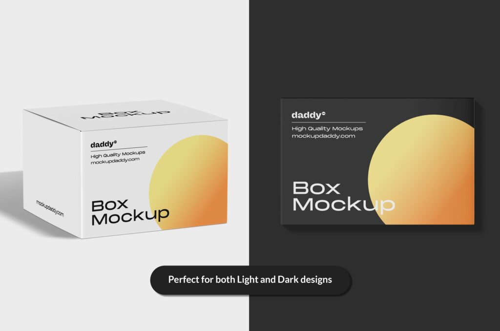 Square Box Mockup – MasterBundles