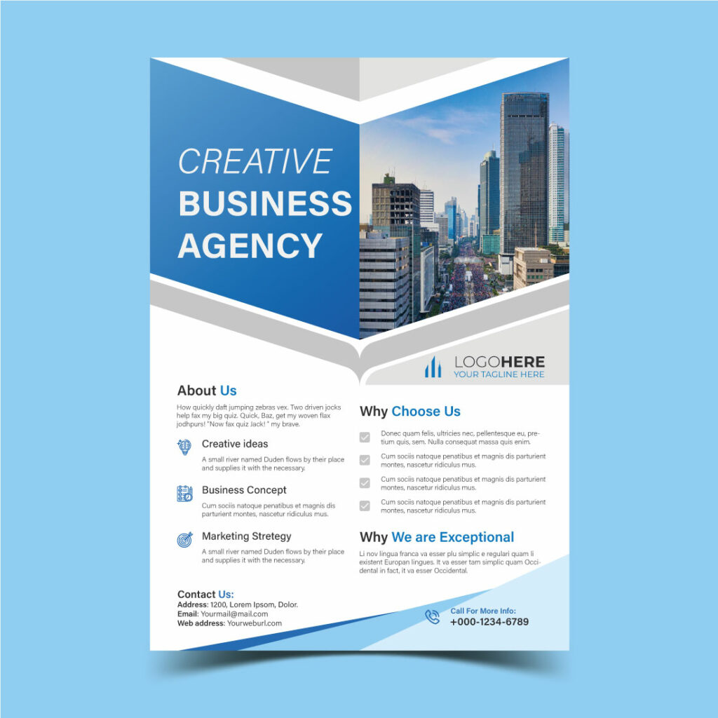 Free corporate bulletin flyer - MasterBundles