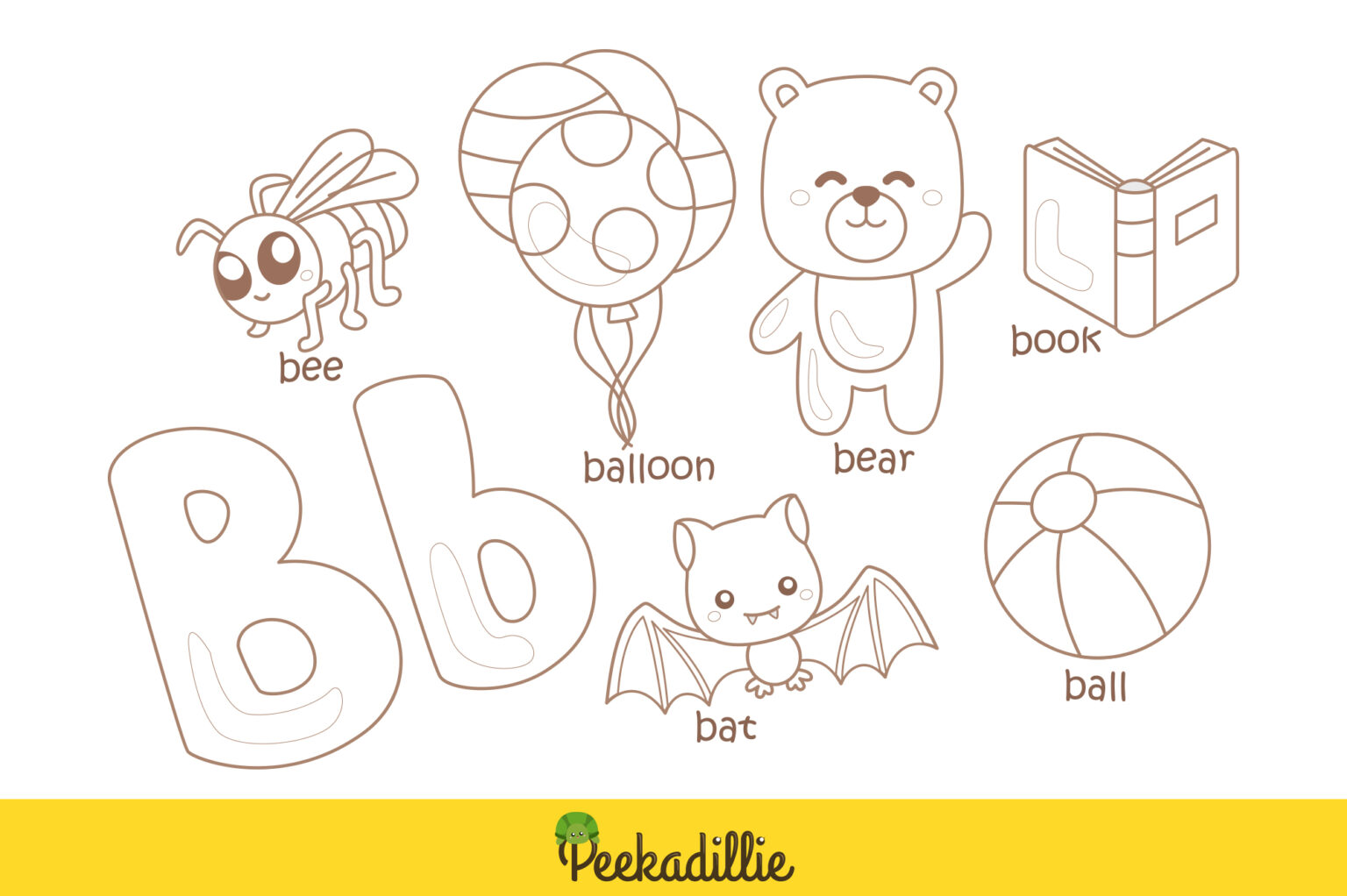 B For Vocabulary School Letter - MasterBundles