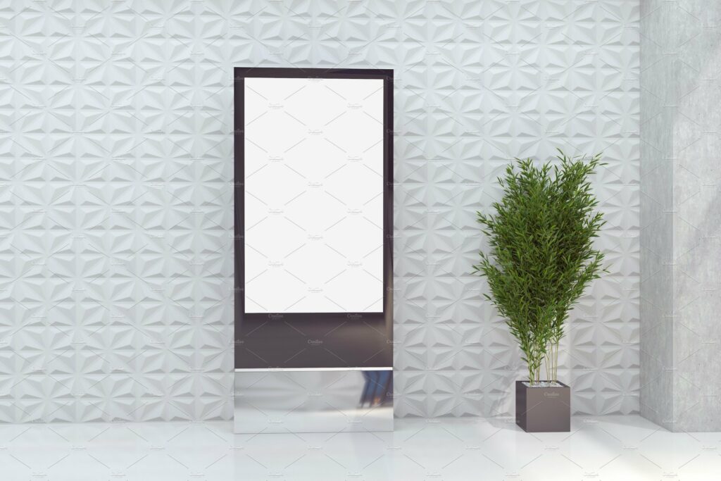 Kiosk Digital Sign Mockup – MasterBundles