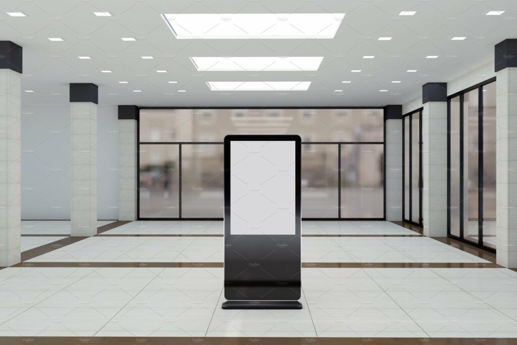 Kiosk Digital Sign Mockup – MasterBundles