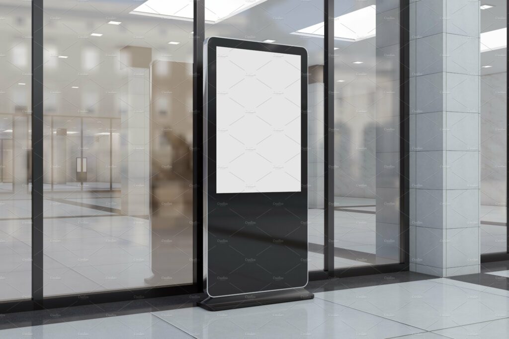 Kiosk Digital Sign Mockup – MasterBundles