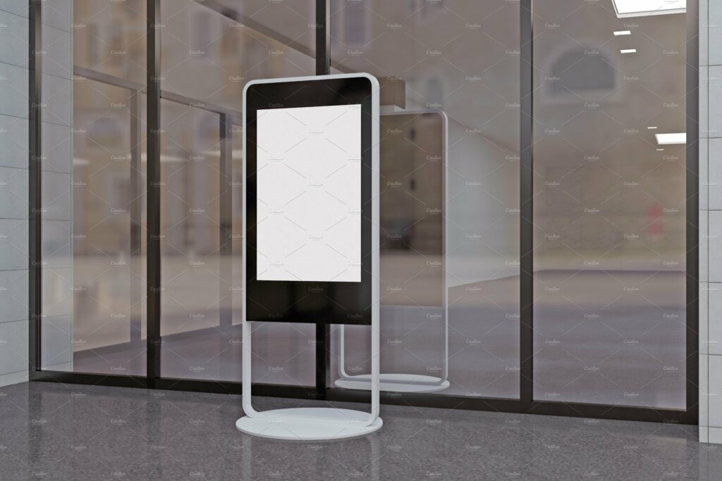 Kiosk Digital Sign Mockup – MasterBundles