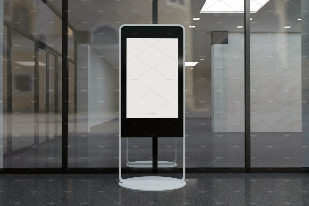 Kiosk Digital Sign Mockup – MasterBundles