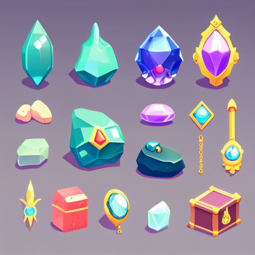 Cartoon Game Assets Midjourney Prompt - MasterBundles