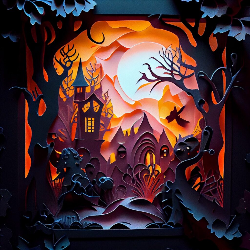 Papercut Art Seasonal Midjourney Prompt - MasterBundles