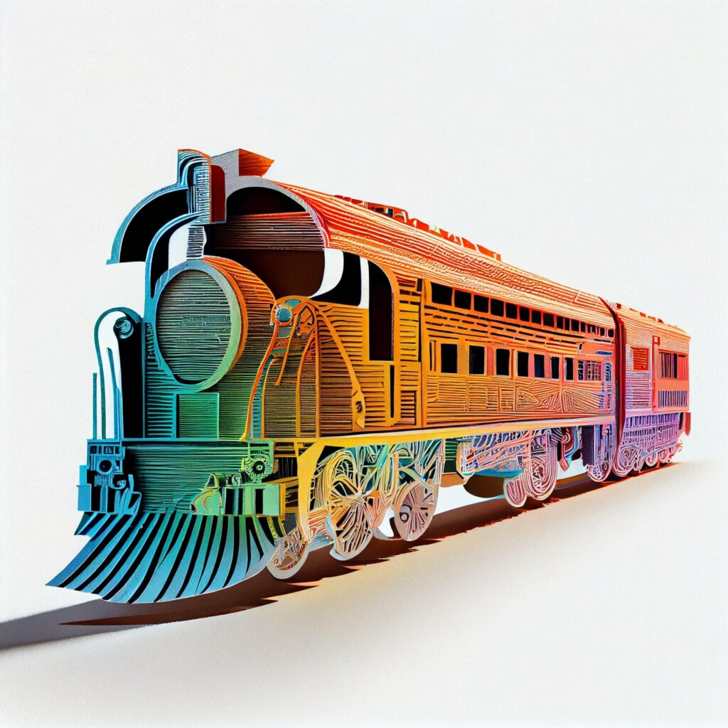 Papercut Art Vehicles Midjourney Prompt - MasterBundles