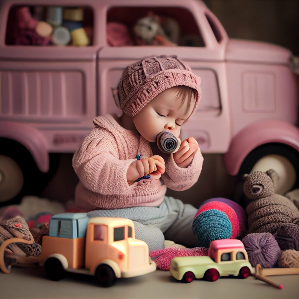 Cute Baby Girl Photographs Midjourney Prompt - MasterBundles