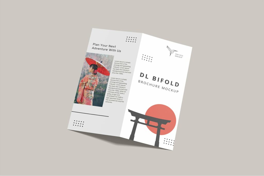 DL Bifold Brochure Mockup – MasterBundles