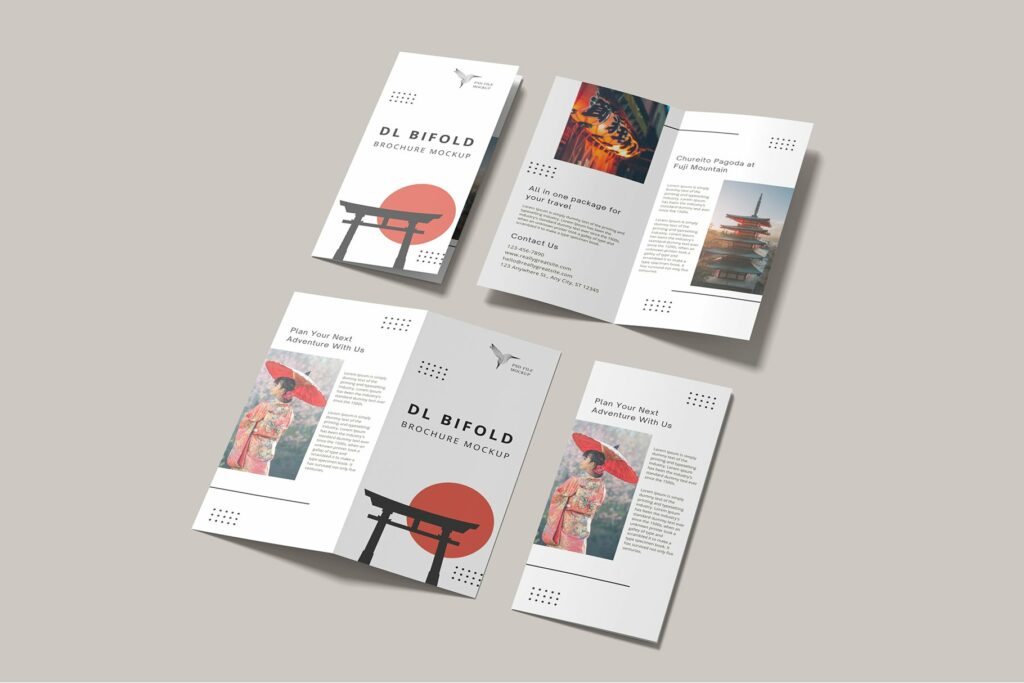 DL Bifold Brochure Mockup – MasterBundles