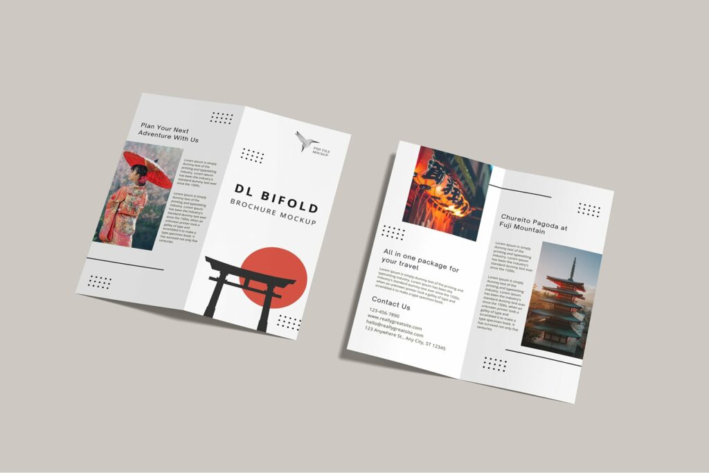 DL Bifold Brochure Mockup – MasterBundles