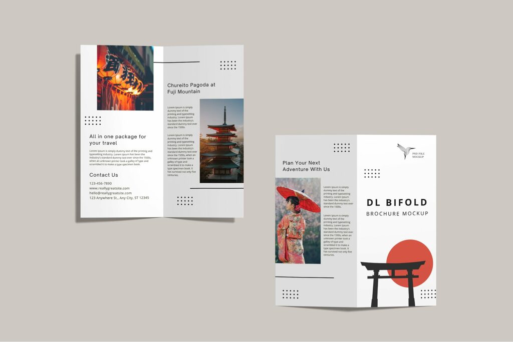 DL Bifold Brochure Mockup – MasterBundles