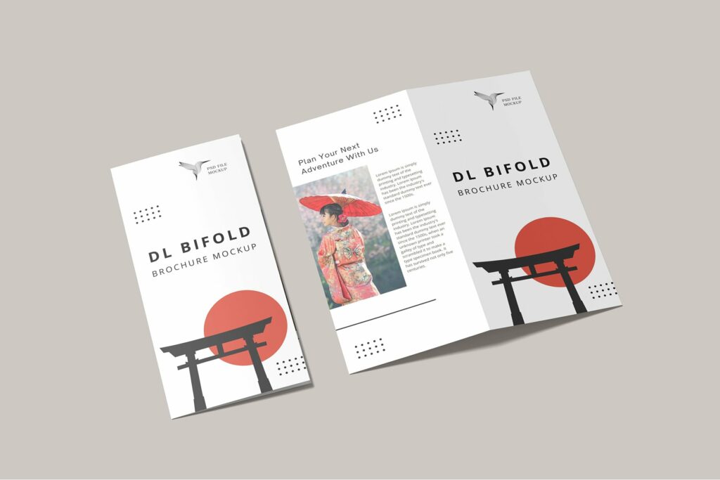DL Bifold Brochure Mockup – MasterBundles