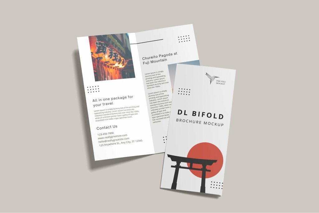 DL Bifold Brochure Mockup – MasterBundles