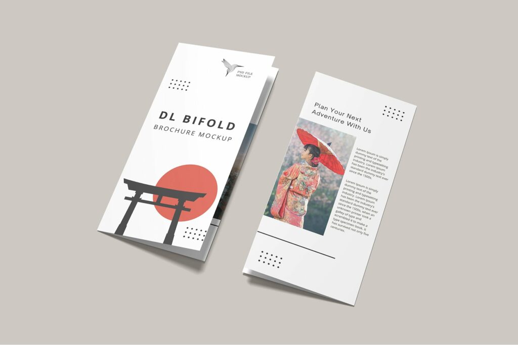 DL Bifold Brochure Mockup – MasterBundles
