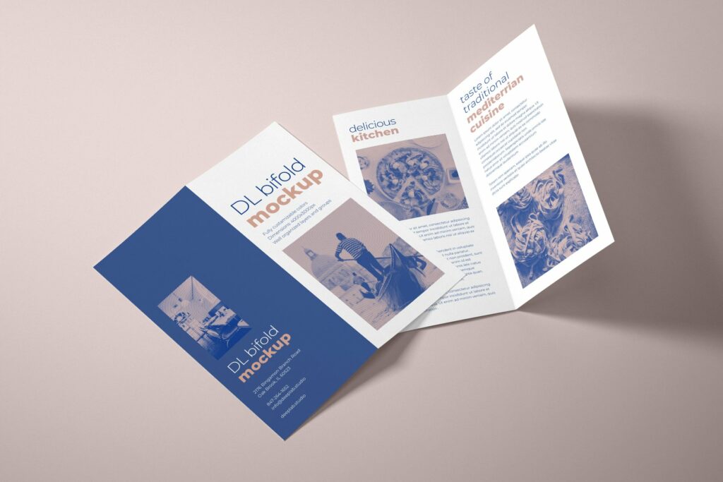 DL Bifold Brochure Mockup Set – MasterBundles