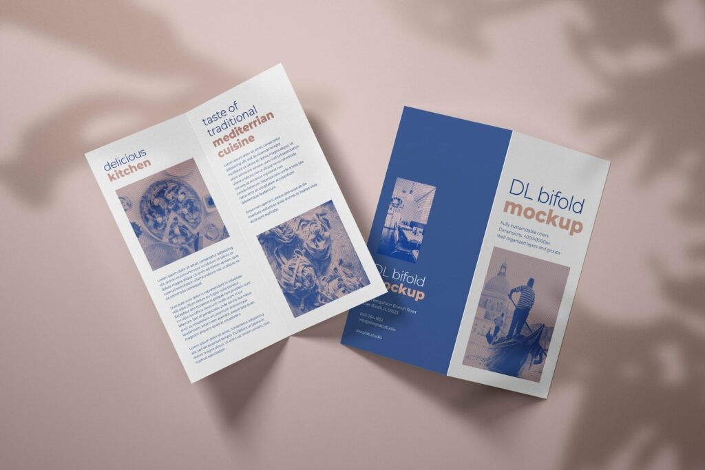 DL Bifold Brochure Mockup Set – MasterBundles