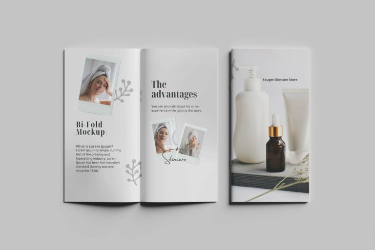 DL Brochure / Magazine Mockup – MasterBundles