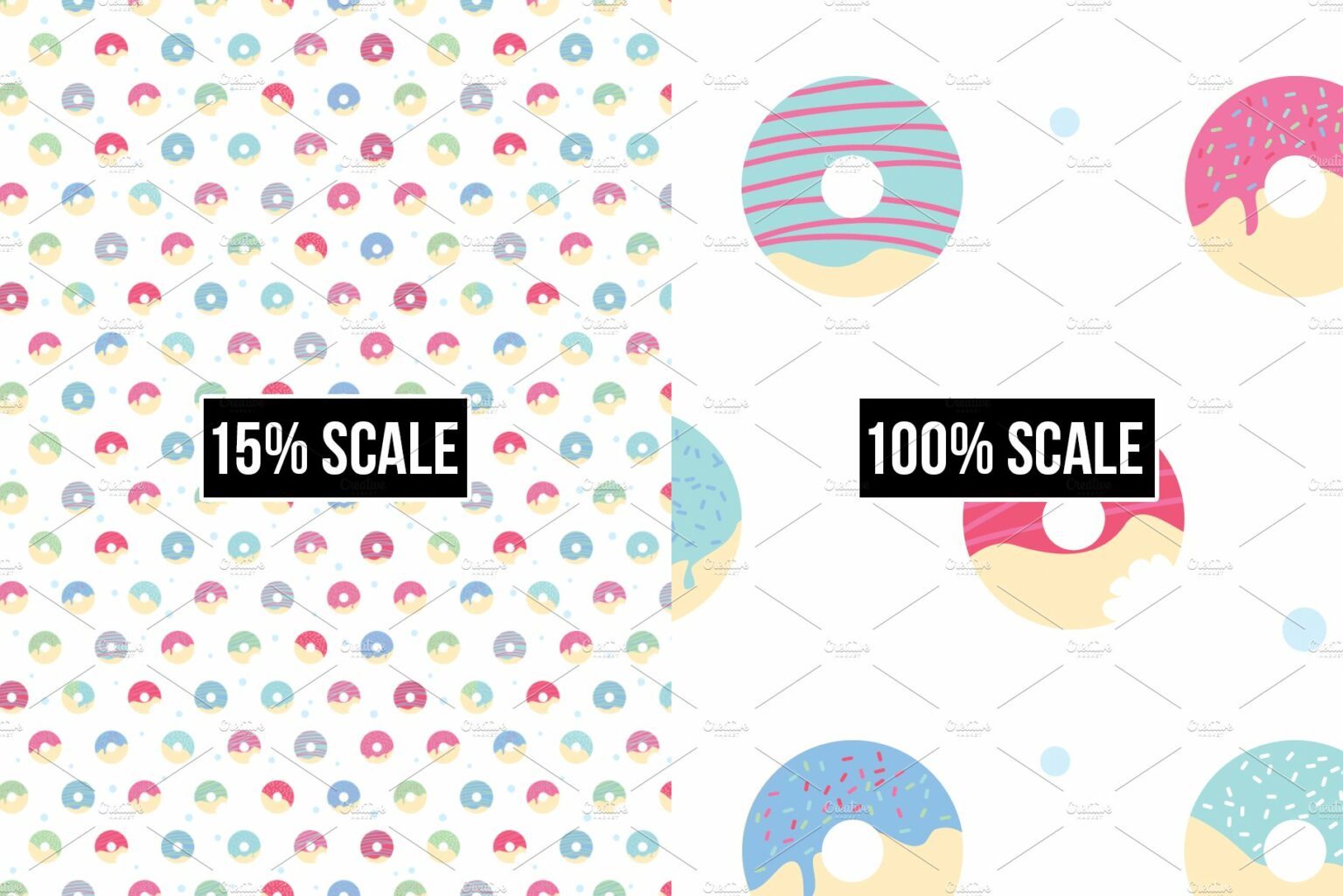 Seamless Doughnuts Vector – MasterBundles