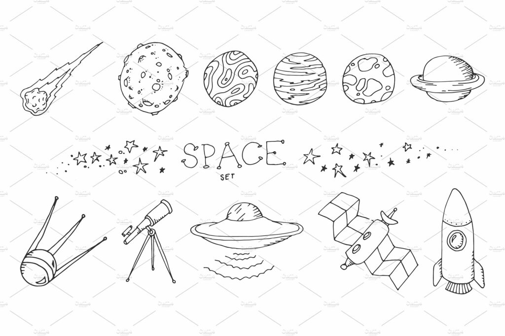 space doodle set – MasterBundles
