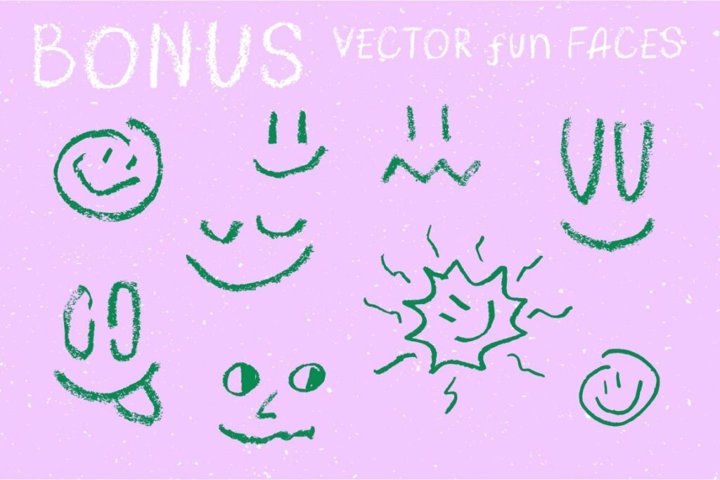 Dos Crayones 2 textured fonts – MasterBundles
