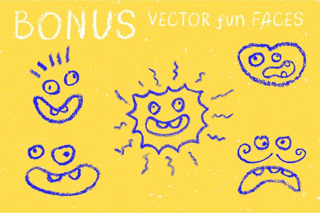 Dos Crayones 2 textured fonts – MasterBundles