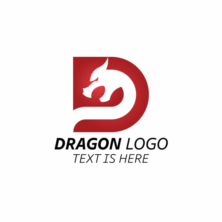 Dragon Heraldic Logos - MasterBundles