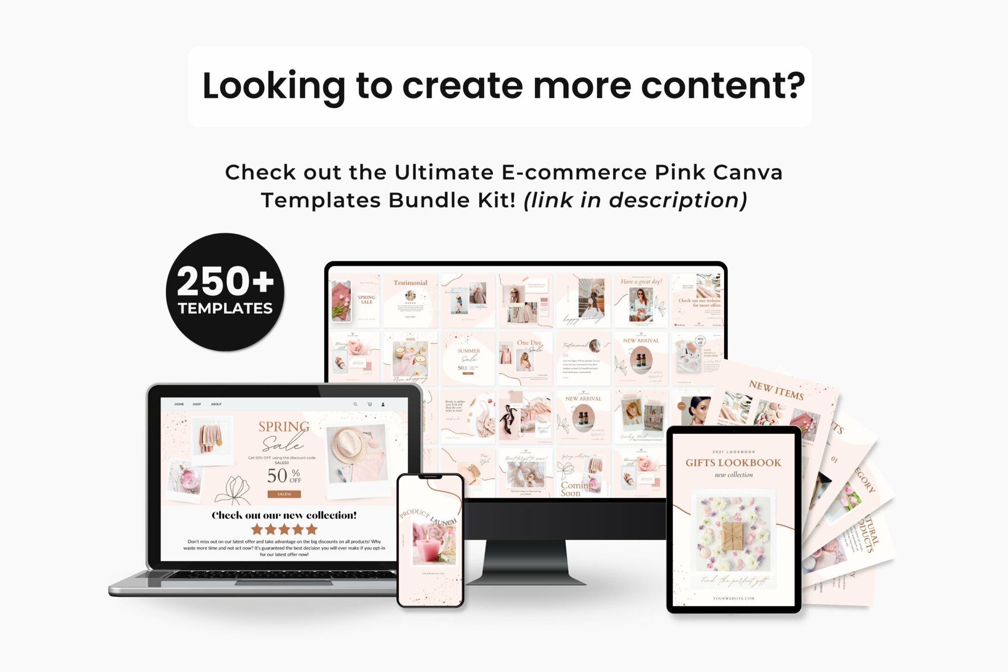 Product Catalog Template Canva Pink – MasterBundles