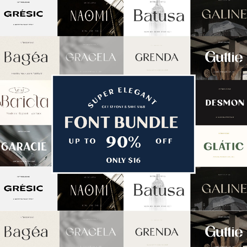 Vintage Old Fonts Bundle: 17 Font Families & 73 Font Styles – MasterBundles