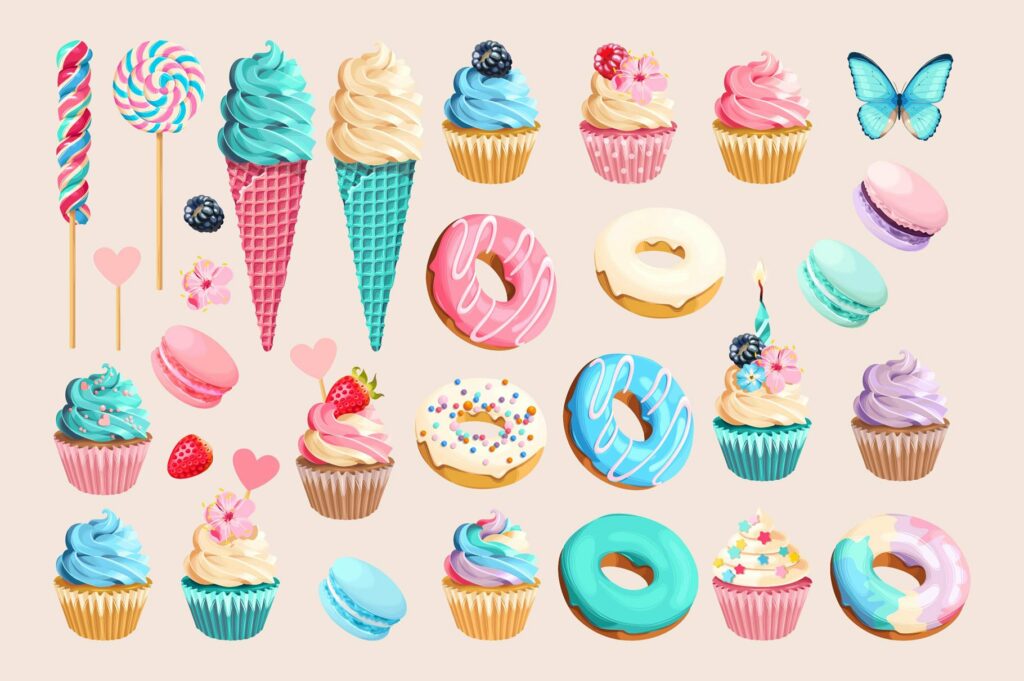 Unicorn Sweets Patterns – MasterBundles