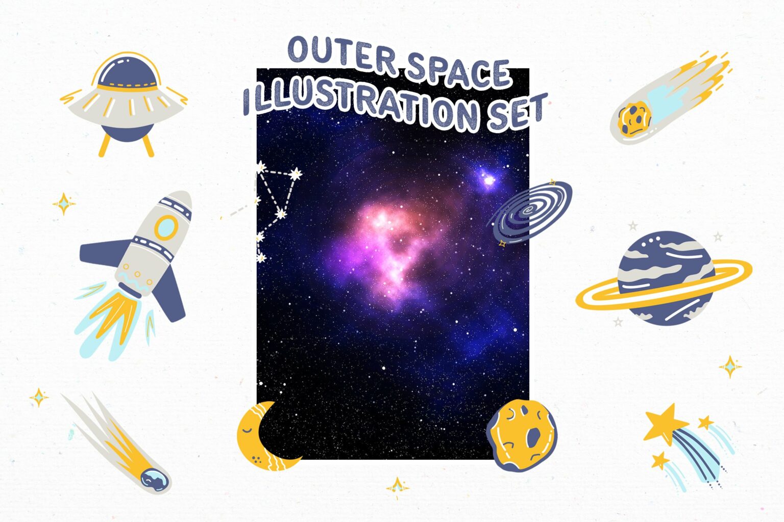 Universe Outer Space Illustration – MasterBundles