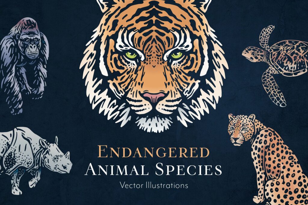Endangered Animals Illustrations – MasterBundles