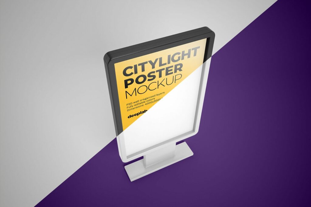 Citylight Digital Poster Mockup – MasterBundles