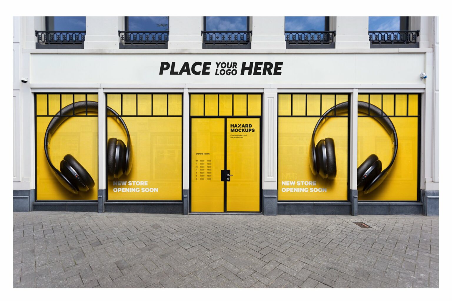 Store Window Sticker Mockup – MasterBundles